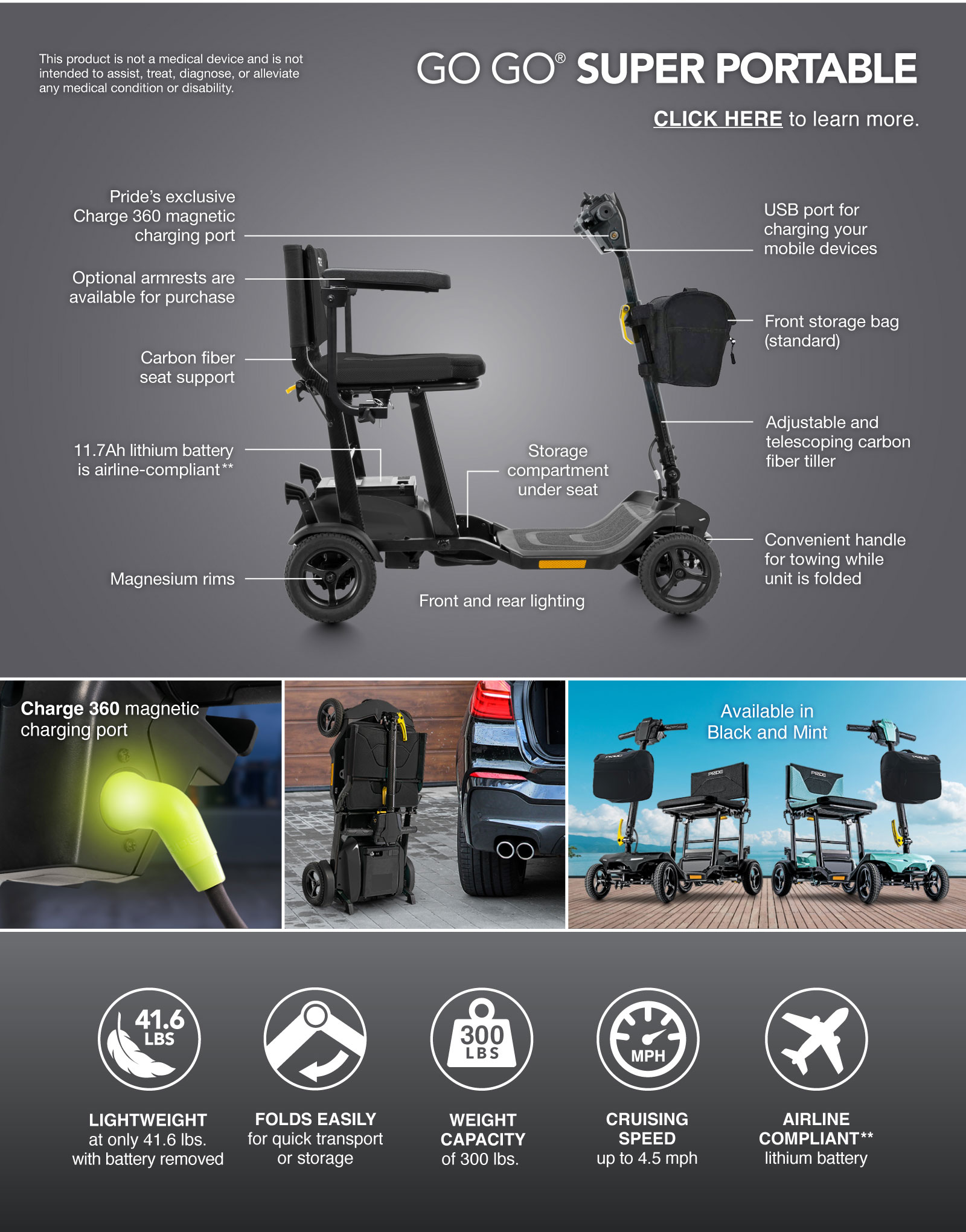 Lighten Up | Go Go Super Portable | Jazzy Ultra Light | Go Go Carbon ...